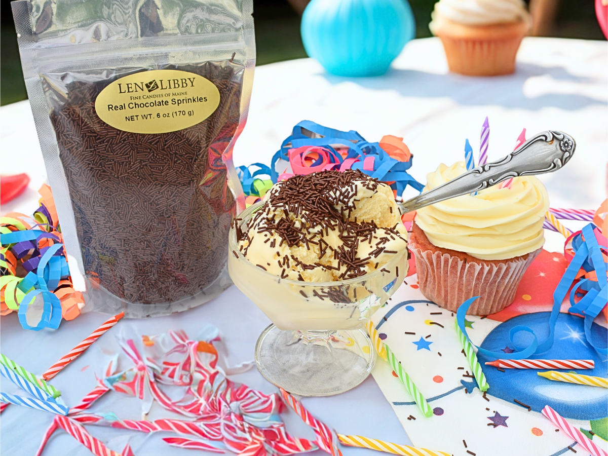 Real Chocolate Sprinkles – Len Libby Candies