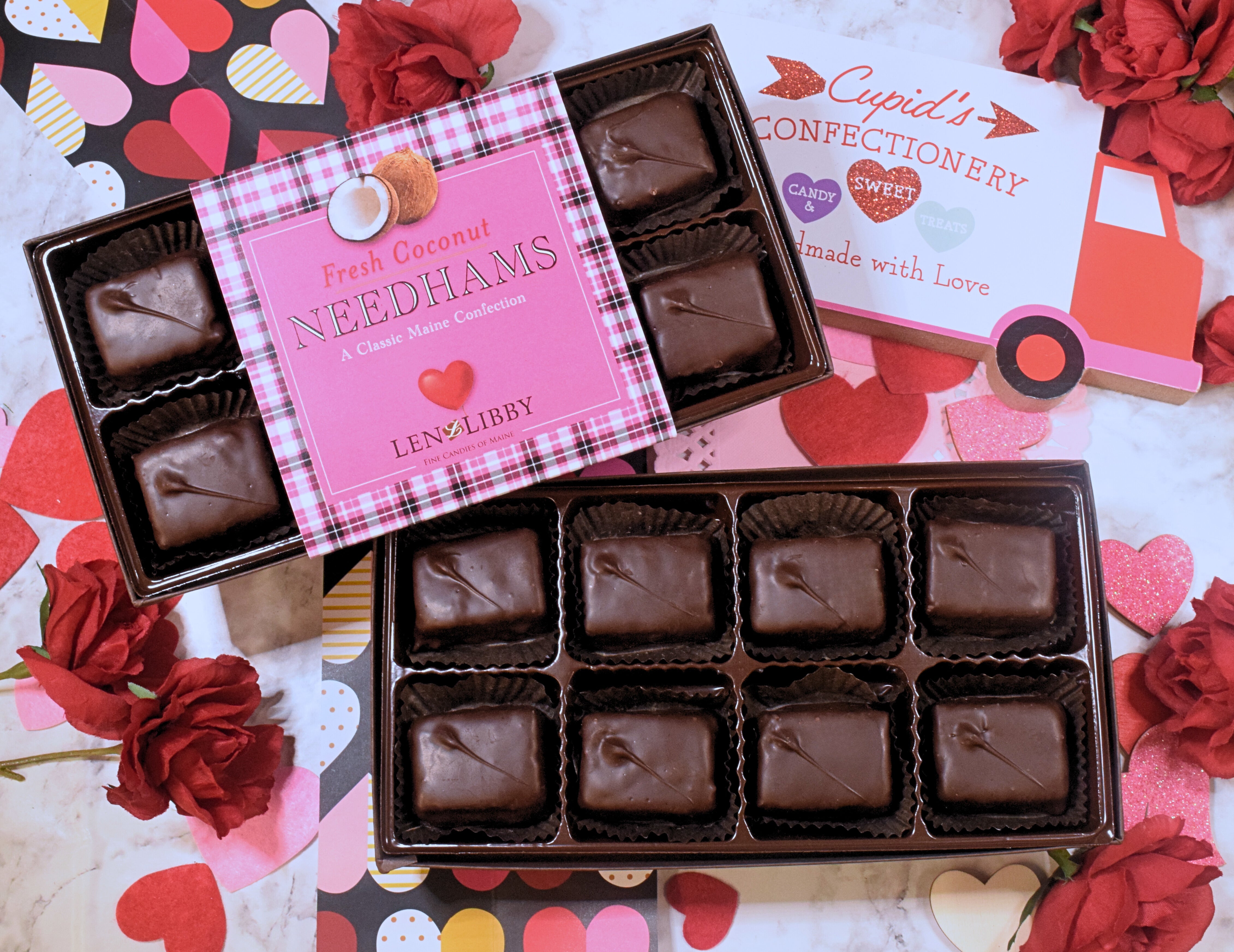 Fresh Coconut Needhams Gift Box - Valentine's Day – Len Libby Candies