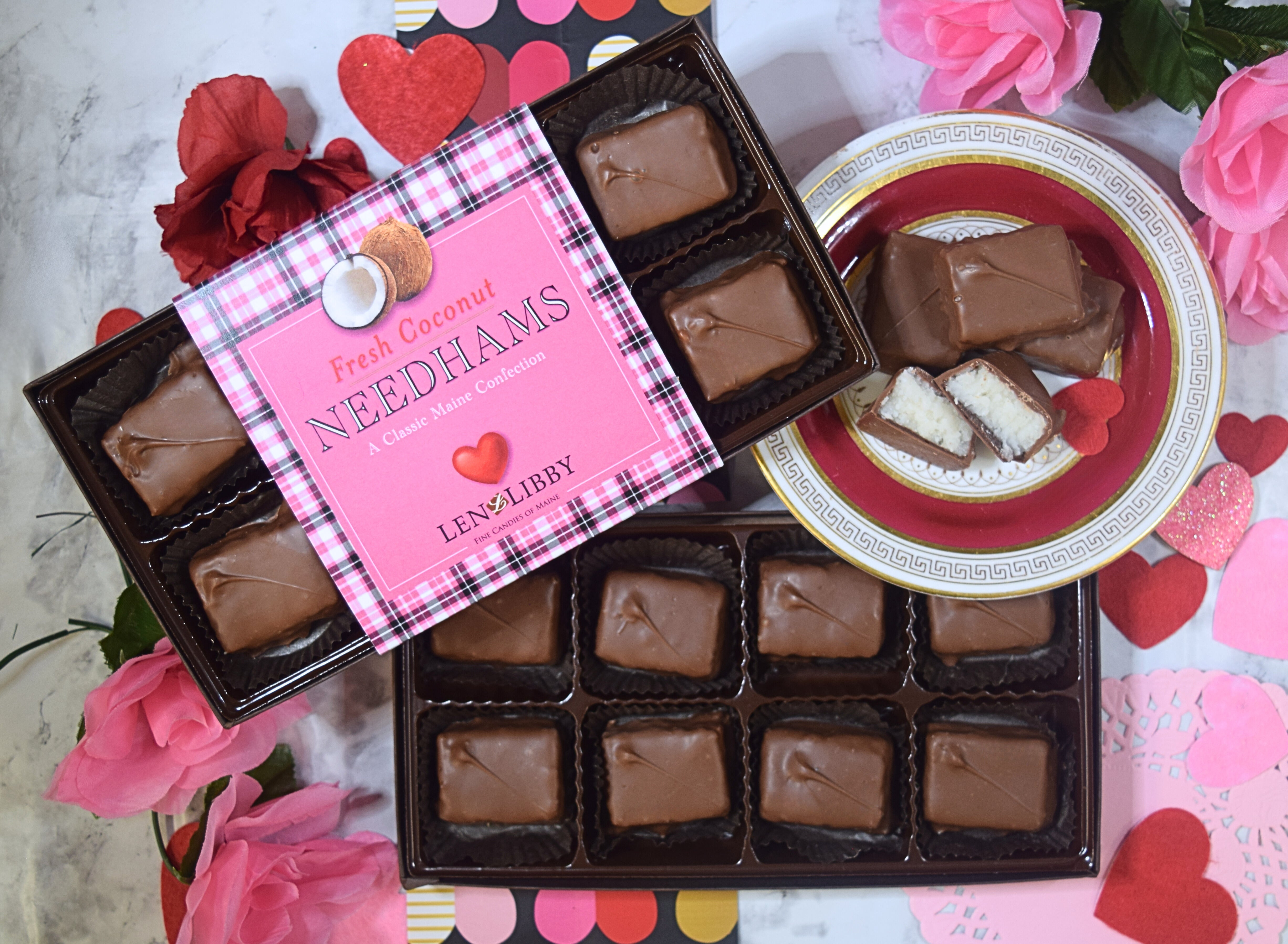 Fresh Coconut Needhams Gift Box - Valentine's Day – Len Libby Candies