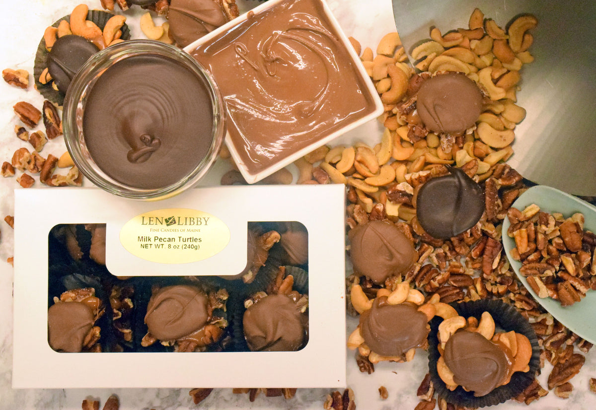 Chocolate Turtles Gift Box – Len Libby Candies