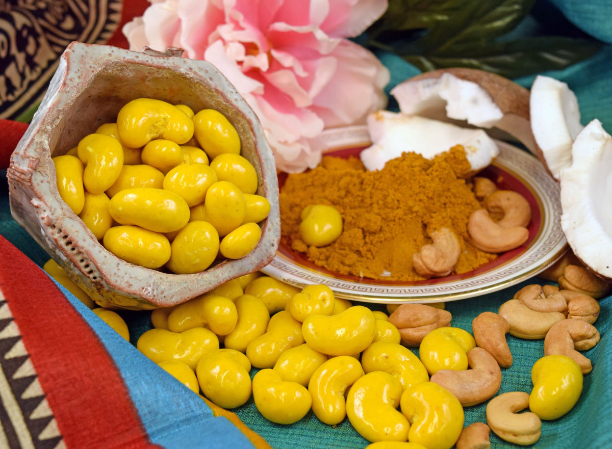 Coconut Curry Cashews – Len Libby Candies